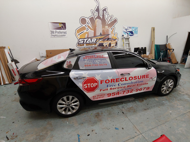 Partial Vinyl Wraps | Star Car Wraps | Dania Beach | Professional Wrap ...